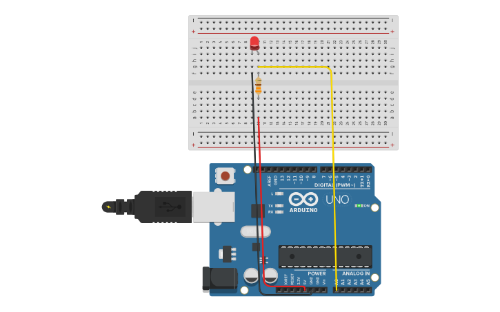 Circuit design Reading Analog Voltage - Tinkercad