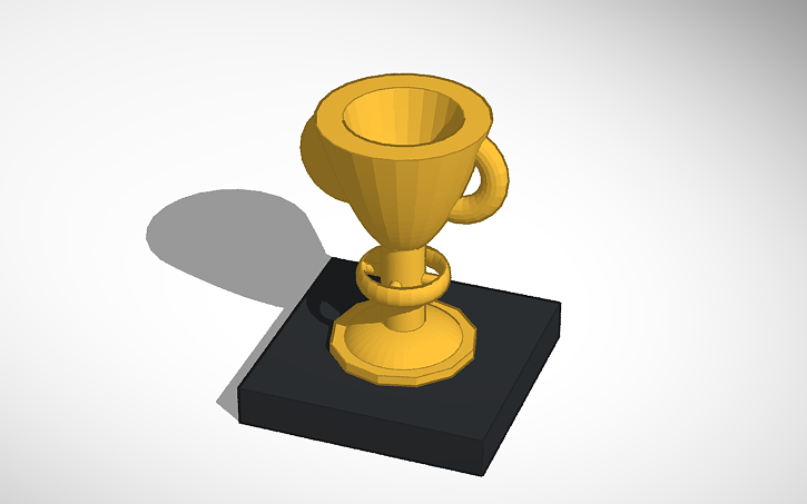 3D design Trophy - Tinkercad
