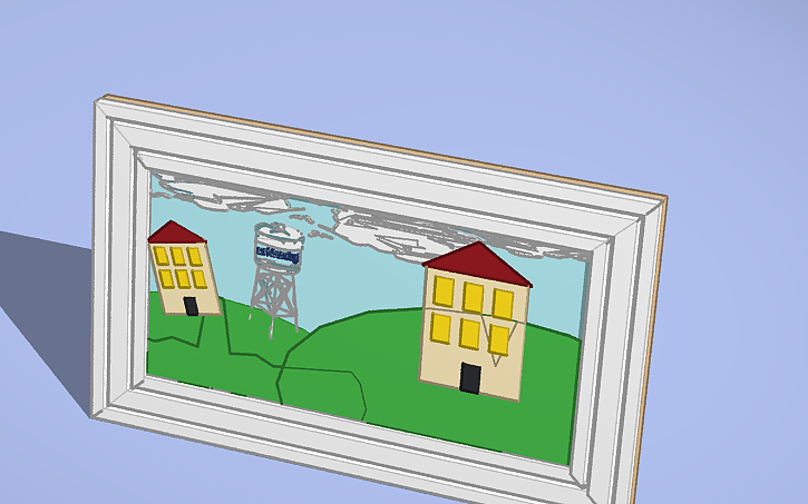3D design Picture Frame (for minty) - Tinkercad