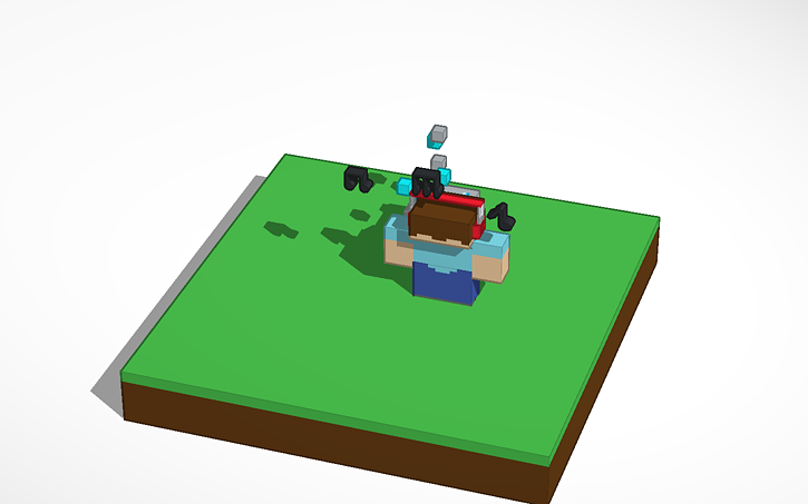 3D design funny minecraft!!! - Tinkercad