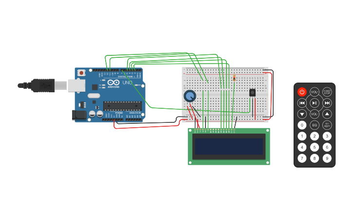 Circuit Design Create A Circuit Using An Lcd And Ir Remote Tinkercad 0933