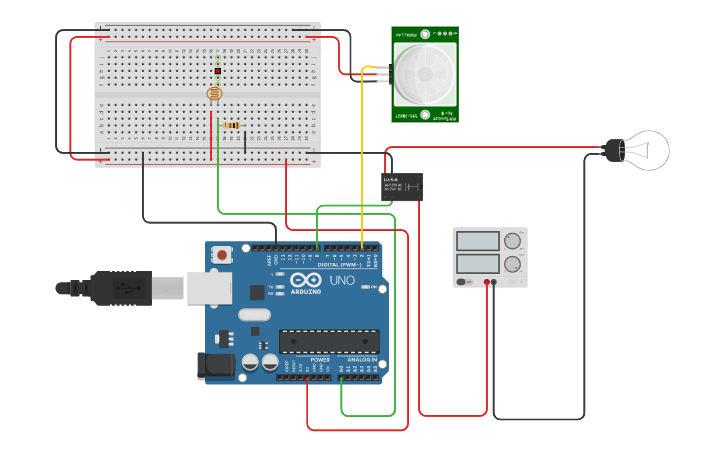 Circuit design motion and light intensity based room lightening system ...