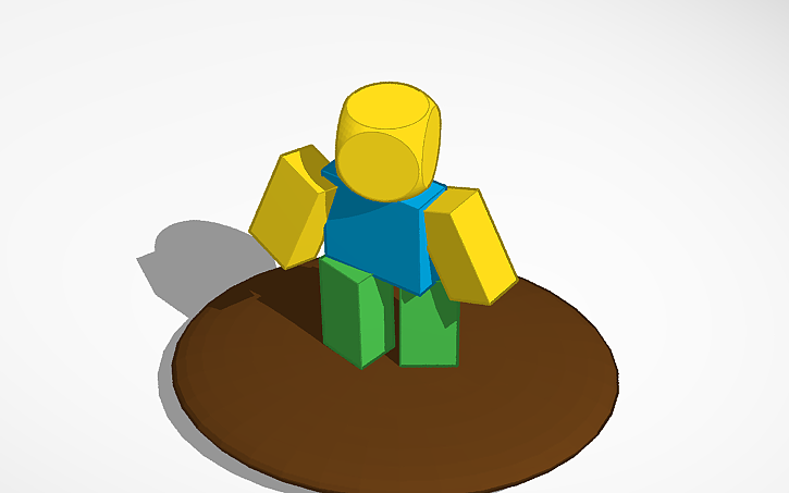 3D design Roblox noob statue - Tinkercad