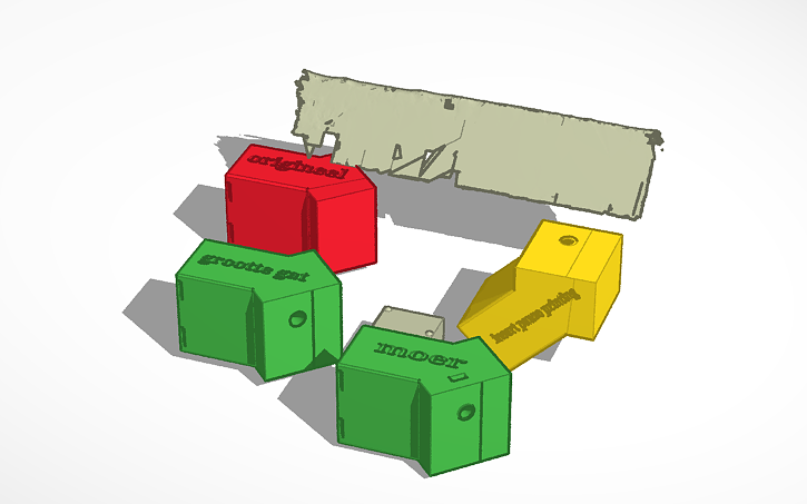 3D design sticker steun | Tinkercad
