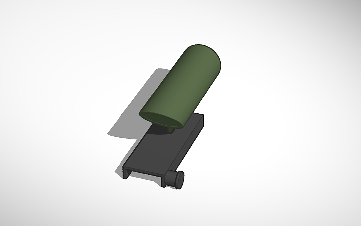 3D design C79A2 3.4X Scope (Army) - Tinkercad