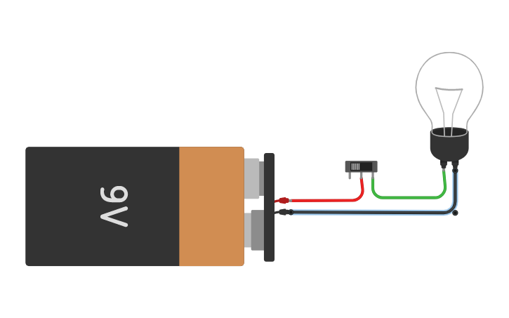 Circuit design Lightbulb Switch - Tinkercad