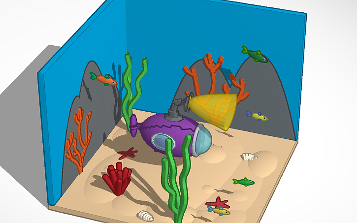 3D design submarine - Tinkercad