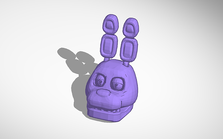 3D design Bonnie Head - FNAF 1/2 - Tinkercad