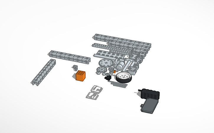 3D design Tetrix Parts TinkerCAD - Tinkercad