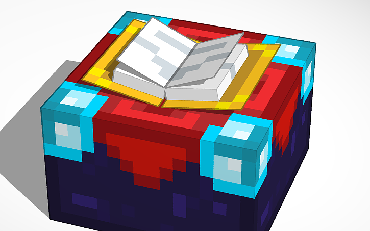 3D design Minecraft Enchanting Table - Tinkercad
