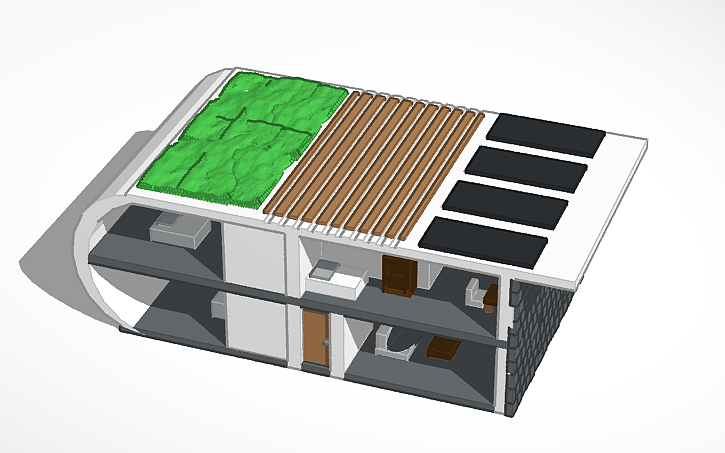 3D design cool house rocks | Tinkercad