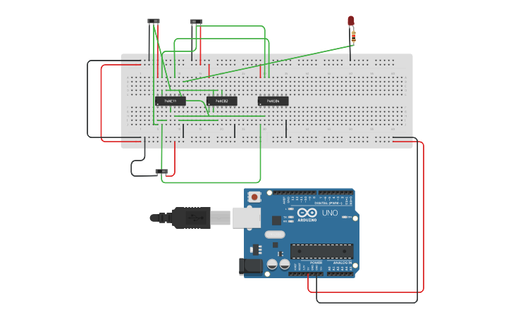 Circuit design binary cell - Tinkercad
