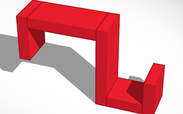 3D design Towel Holder - Tinkercad