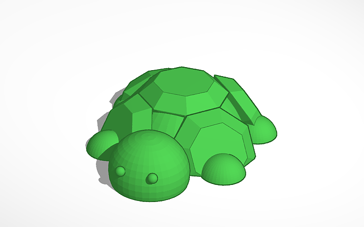 3D design turtle - Tinkercad