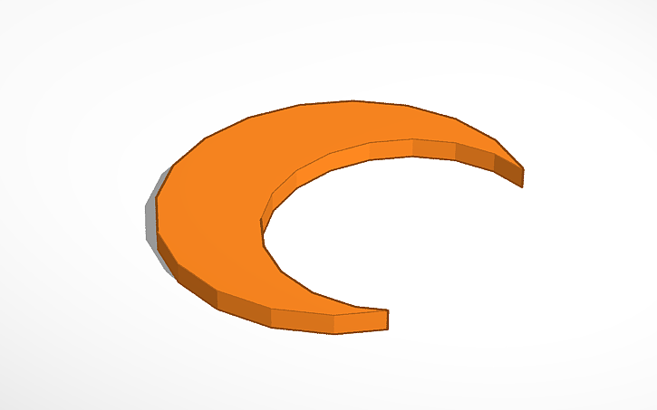 3D design Crescent - Tinkercad