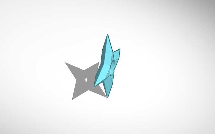 3d Design Ninja Star Tinkercad