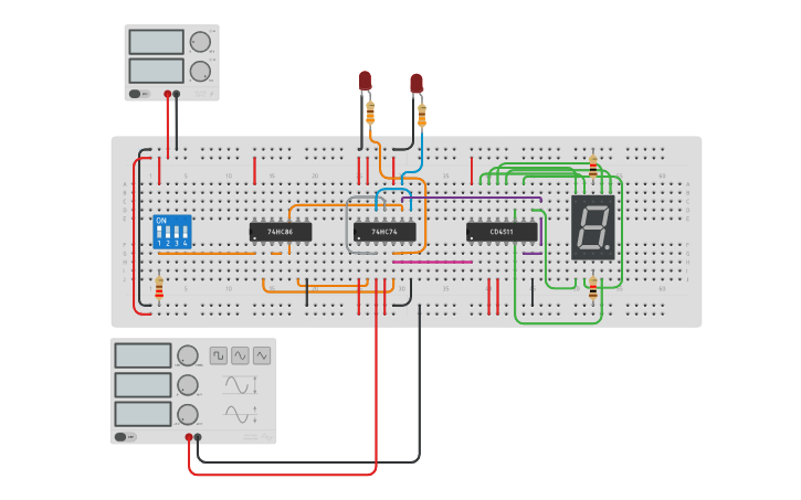 Circuit Design Extra Activity 1 Seven Segment Timer Tinkercad