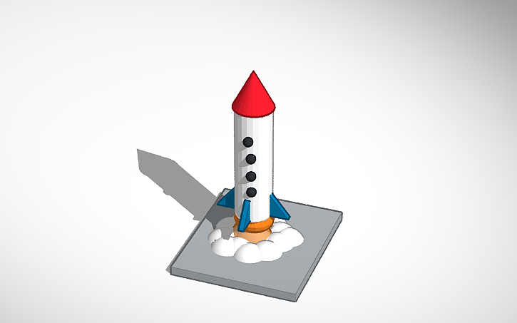 3D design Rocket - Tinkercad