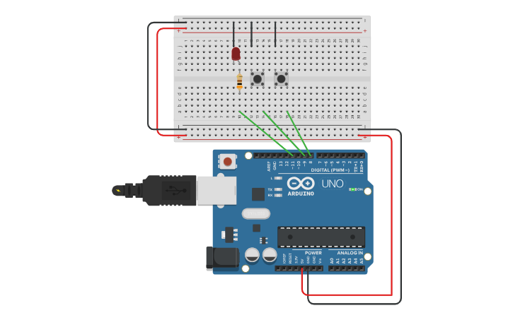 Circuit design Ex8.1 PWM-LED Brightness Control - Tinkercad Circuit design Ex8.1 PWM-LED Brightness Control - Tinkercad