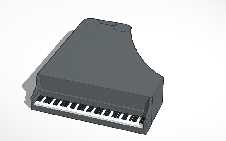 3D design Copy of grand piano | Tinkercad