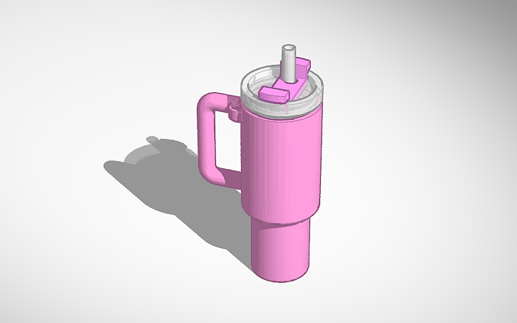 3D design Pink Stanley Tumbler - Tinkercad
