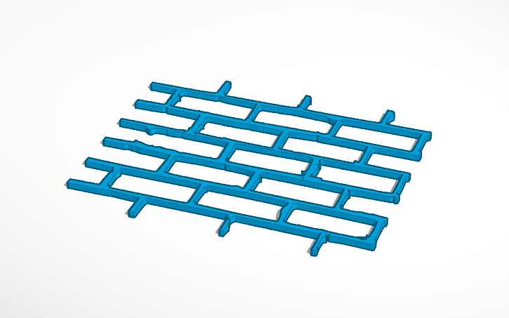 3D design Brick Wall_pattern_oversized - Tinkercad