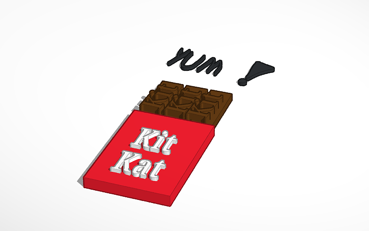 3D design Kitkat - Tinkercad