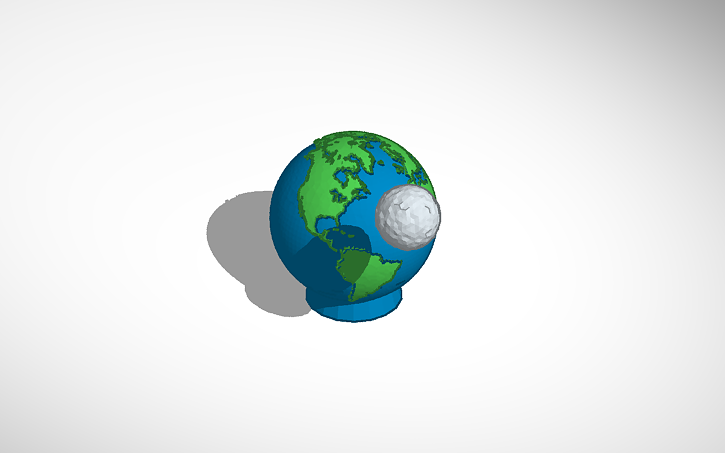 3D design Earth - Tinkercad