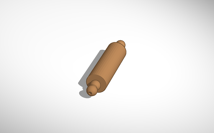 3D design Rolling pin. #Balljoint - Tinkercad