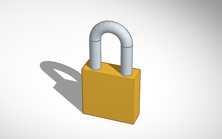 3D design Padlock - Tinkercad