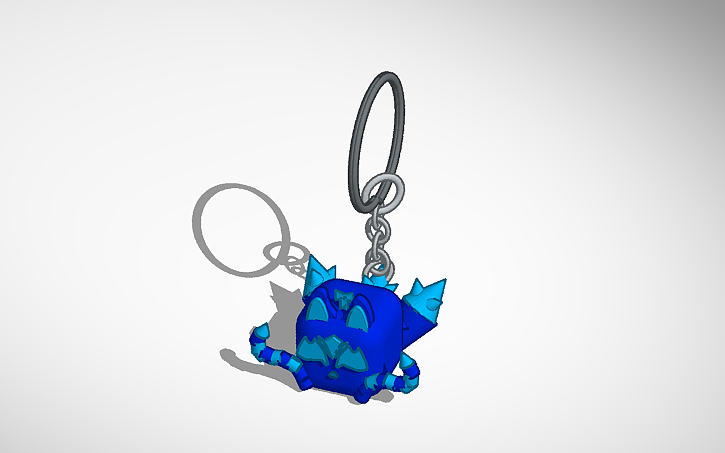 3D design Kitsune KeyChain - Tinkercad
