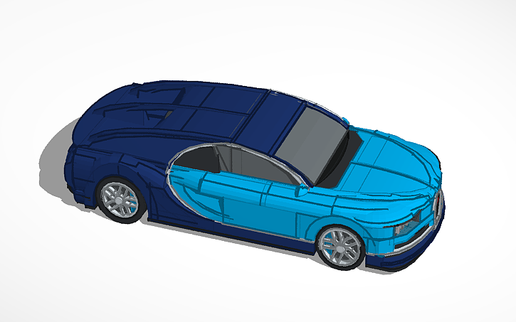 3D design Bugatti Chiron - Tinkercad