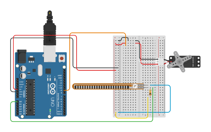 Flex Sensor With Arduino In Tinkercad Arduino Block Coding Nbkomputer 