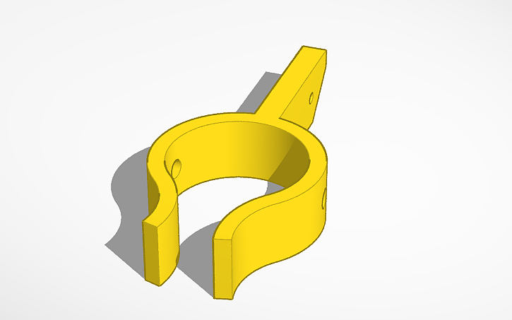 3D design camera clamp bracket - Tinkercad