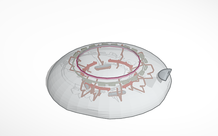 3D design Star Trek TOS Enterprise Bridge - Tinkercad