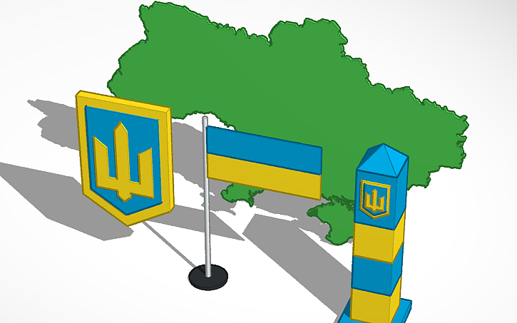 3D design Ukraine 3D - Tinkercad