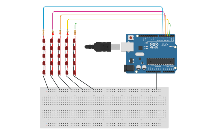 Circuit Design Group 2 5x5 Led Matrix Pattern 1 Tinkercad 8892