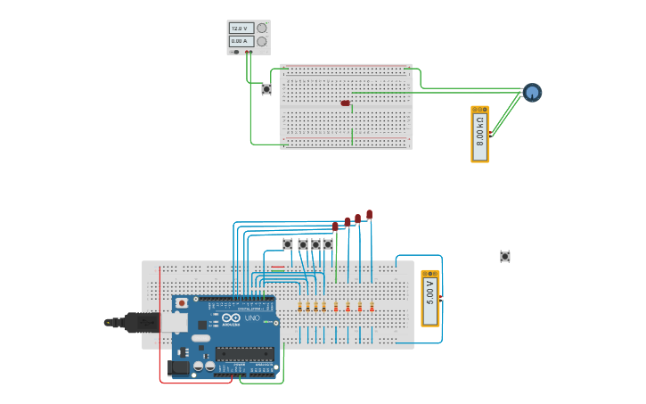 Circuit design LHA Simple Flasher - Tinkercad