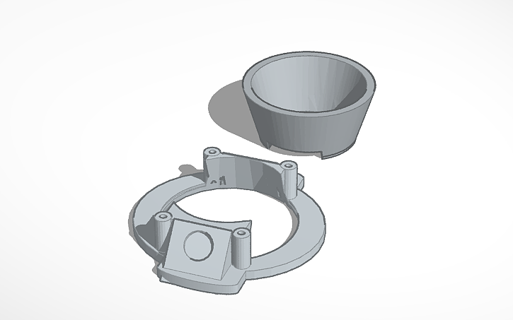 3D design Cyclotron Light Cover - Tinkercad