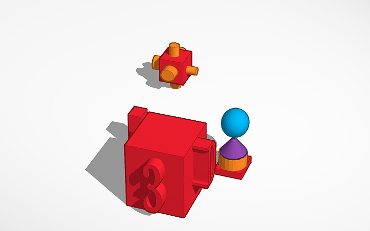 3D design klocek - Tinkercad