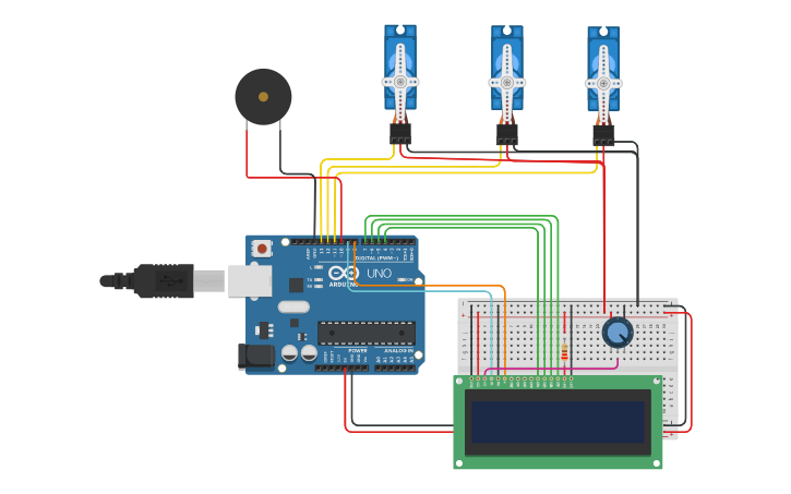 Circuit design Mechatronics BasicSimulation v_2 | Tinkercad