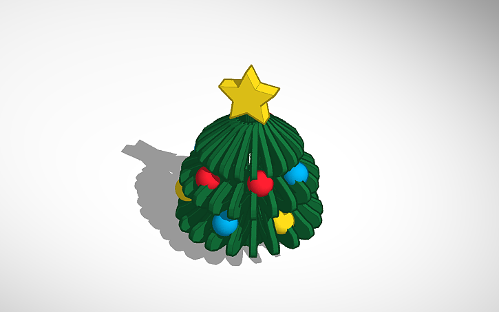 3D design Christmas Tree - Tinkercad