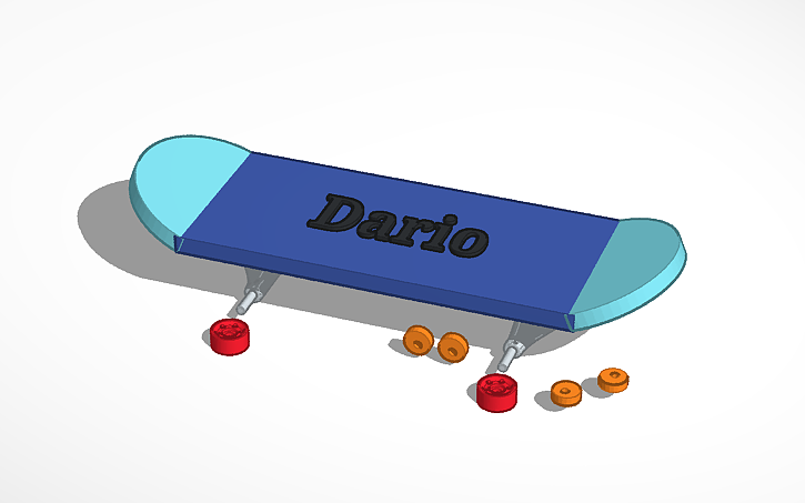 3D design My Skateboard - Tinkercad