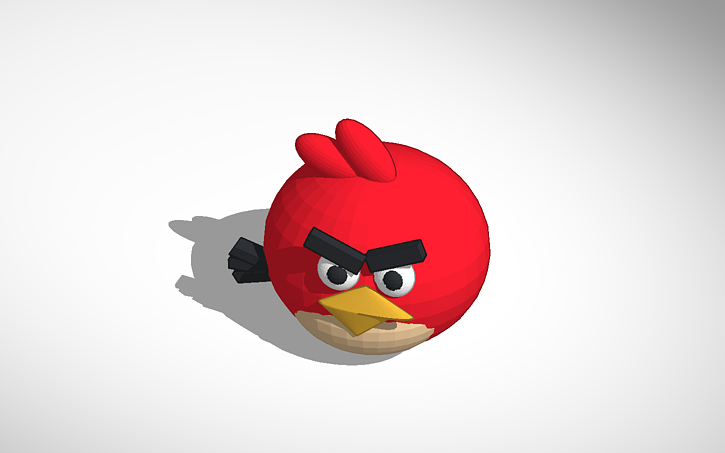 3D design Red from angry birds | Tinkercad