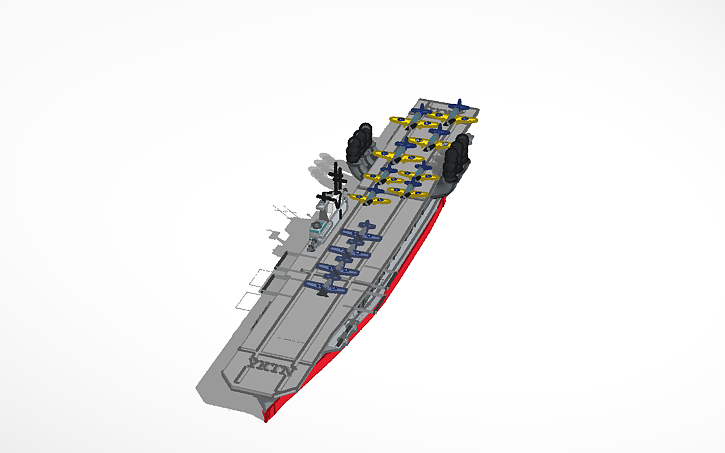 3D design USS-Ranger - Tinkercad