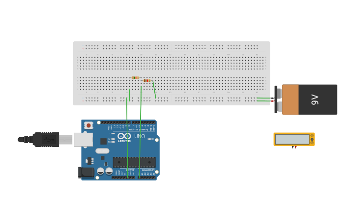 Circuit Design Arduino Voltmeter Tinkercad