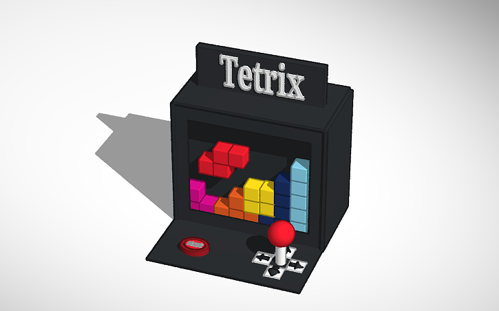 3D design tetrix - Tinkercad