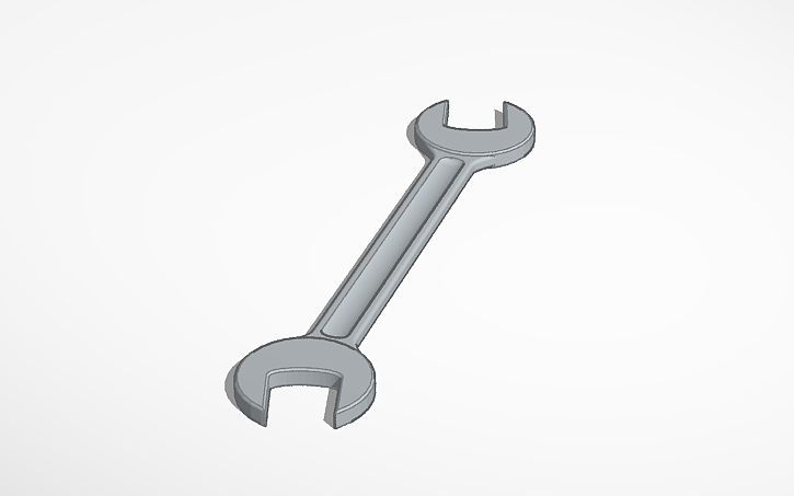 3D design Spanner - Tinkercad