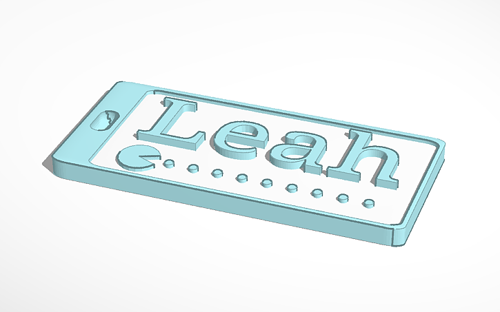 3D design Name tag | Tinkercad