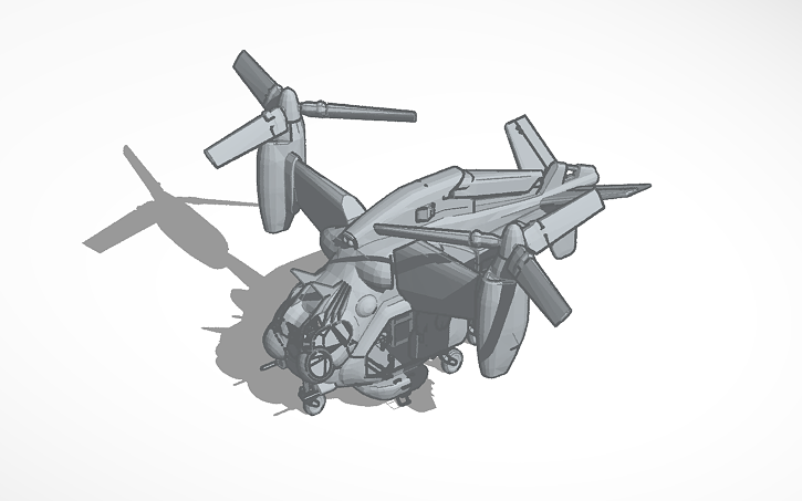 3D design Vertibird from fallout 4 - Tinkercad